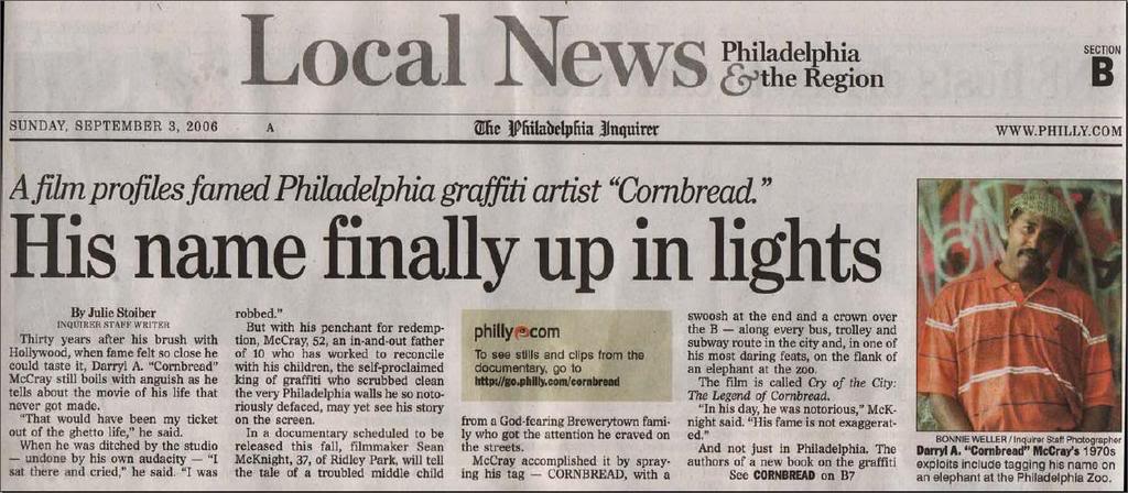 Cornbread alias Darryl McCray sur STRIP ART le Blog