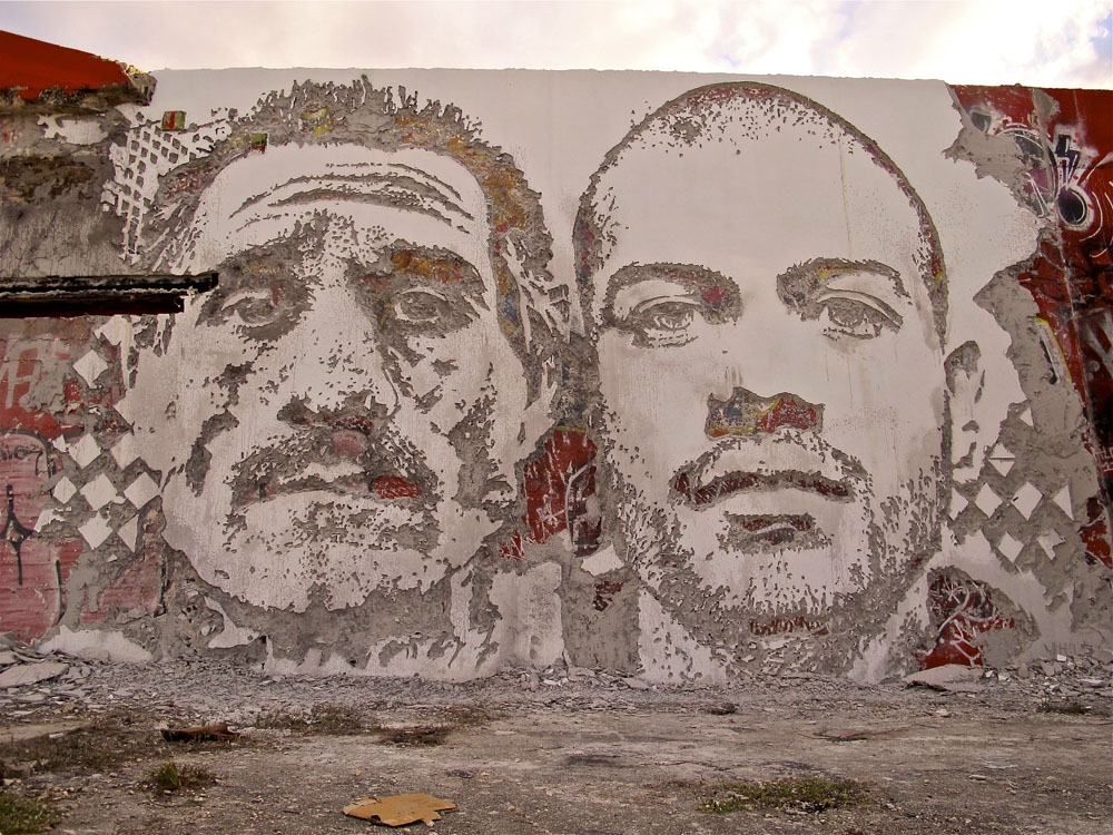Street Art Vhils - sur Strip art le Blog